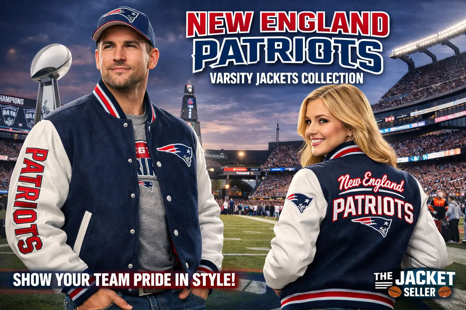 New England Patriots Varsity Jacket | Shop at The Jacket Seller: