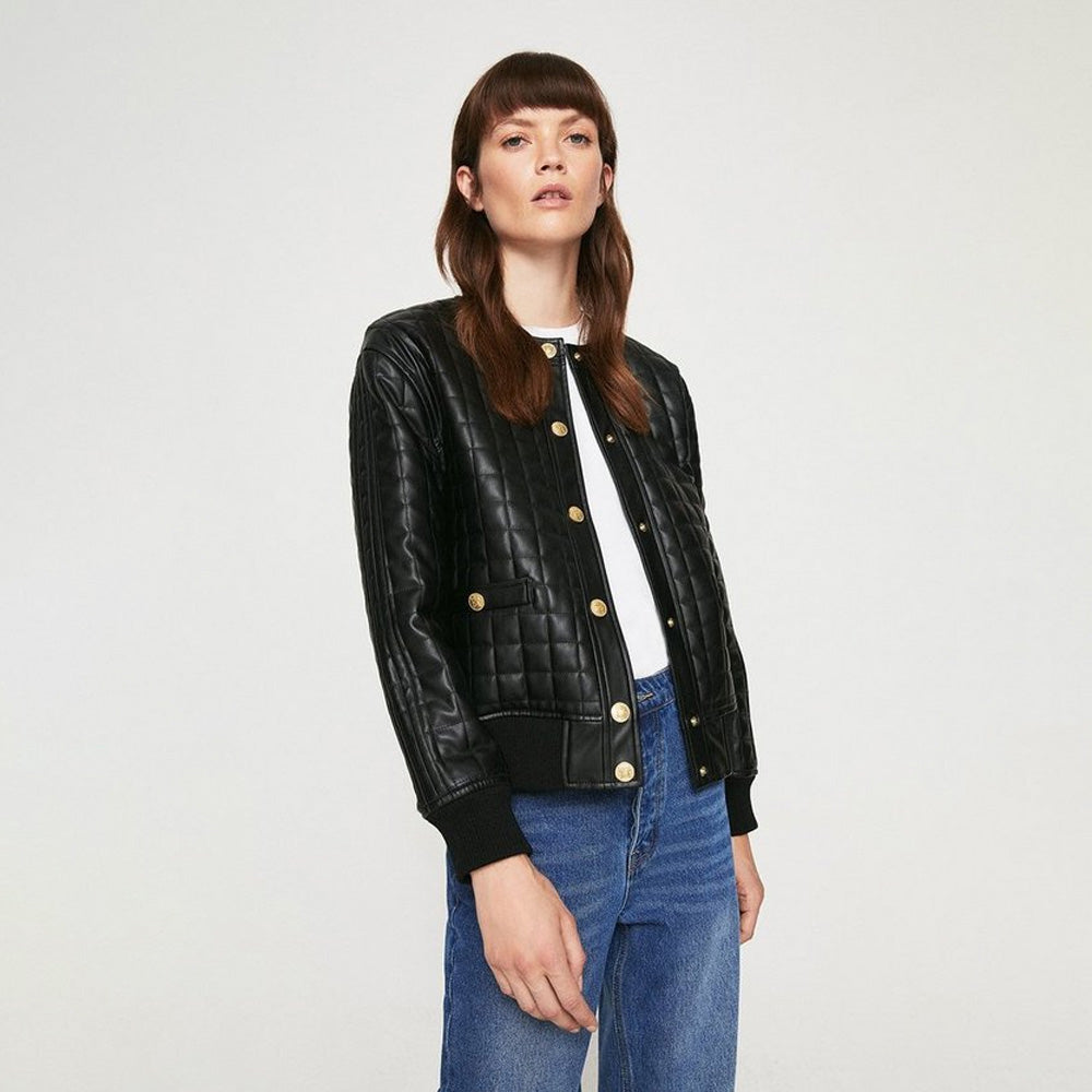 Stylish Women’s Quilted Leather Jackets | The Jacket Seller