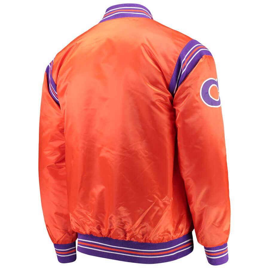 Shop Clemson Tigers NCAA "The Enforcer" Full-Button Satin Jacket USA ...