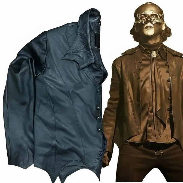 Papa V Perpetua Inspired Leather Jacket – Ghost Band Cosplay & Gothic ...