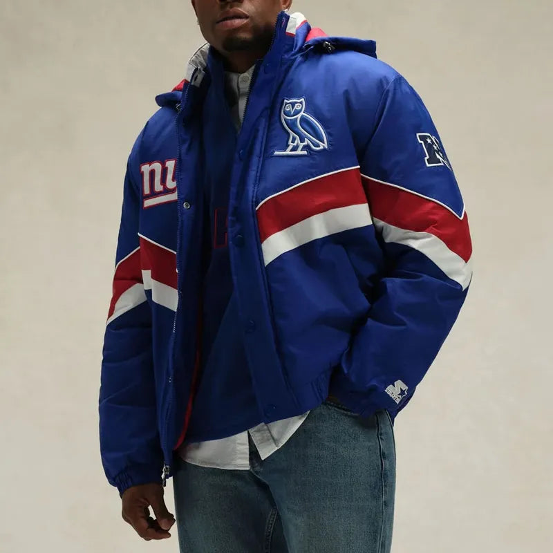 Shop NY Giants OVO Sideline Puffer Jacket – The Jacket Seller