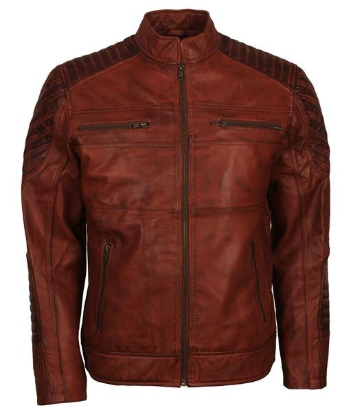 Shop Men's Brown Killing Joke Real Leather Biker Jacket – The Jacket Seller