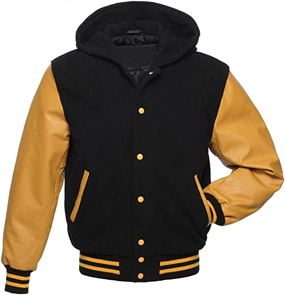 Shop Hooded Custom Varsity Letterman Bomber Jacket – The Jacket Seller