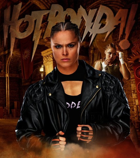 Shop Ronda Rousey Royal Rumble 2022 In WWE Return Leather Jacket – The ...