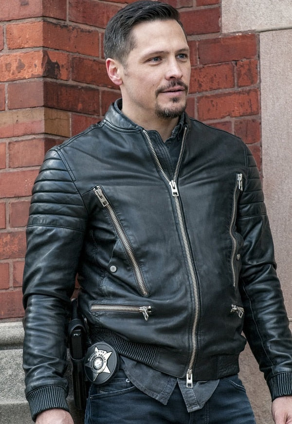 Shop NICK WECHSLER CHICAGO P.D LEATHER JACKET – The Jacket Seller