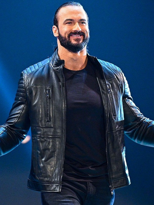 Shop Wrestler Drew McIntyre Leather Jacket | WWE Men Leather Jacket Th ...